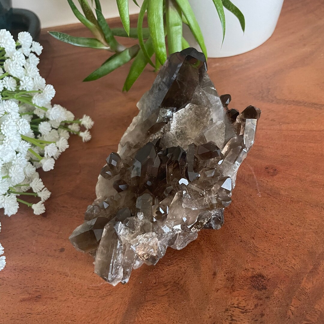 Smoky Quartz Cluster, Smokey Quartz Cluster, Smoky Quartz , Raw Smoky ...