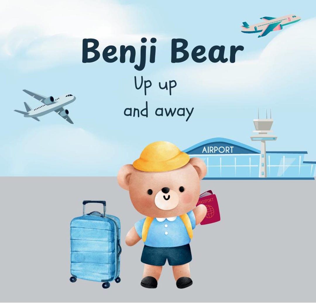 Benji Bear - up up & Away. Children's Book - Etsy