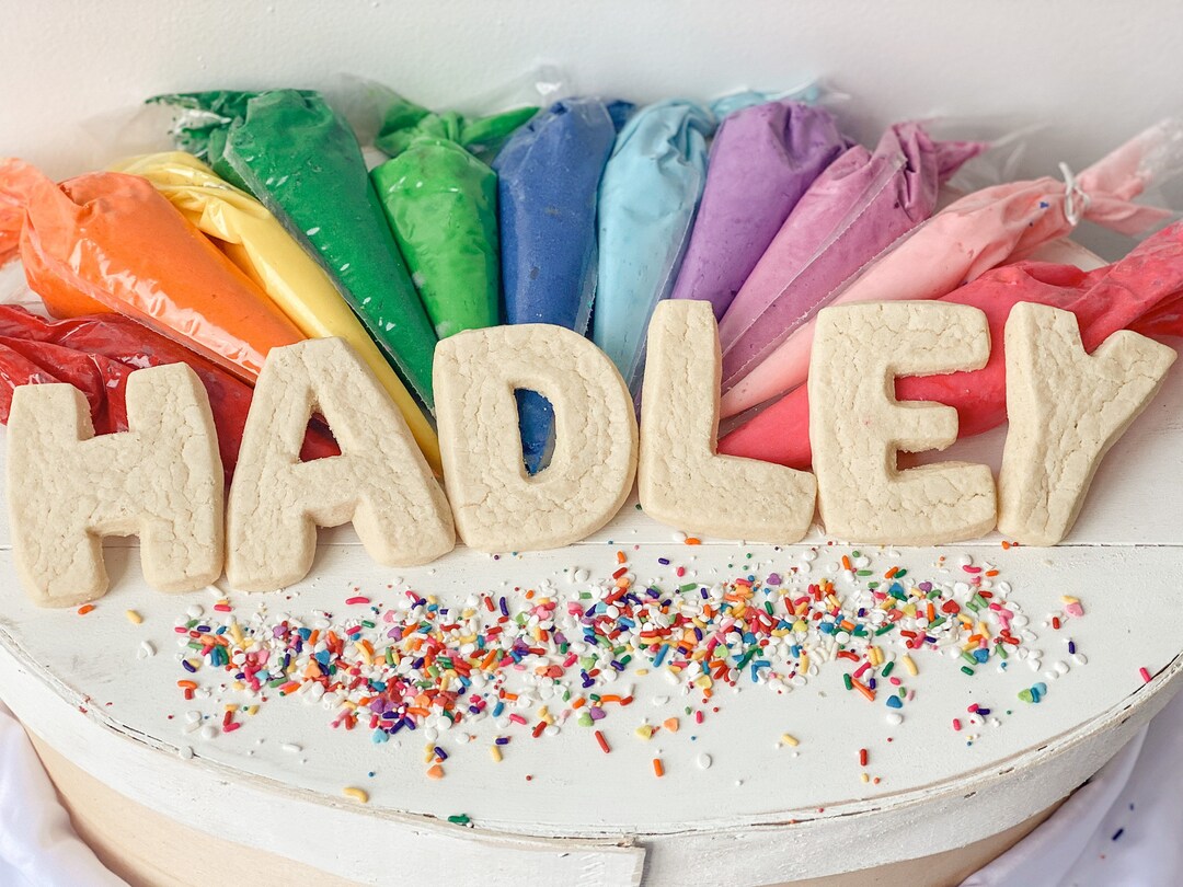 6 Cookie name DIY Cookie Decorating Kit - Etsy