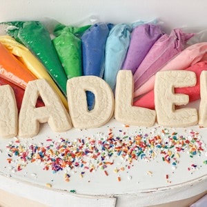 6 Cookie name DIY Cookie Decorating Kit - Etsy