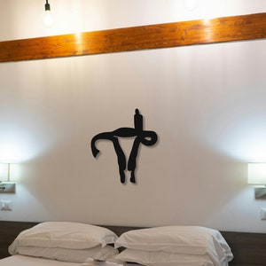 Uterus Metal Wall Art, Body Positivity Art, Unique Wall Art, Metal Wall ...