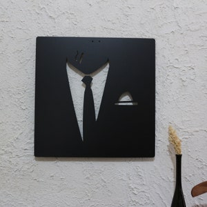 Masculine Metal Wall Art, Gift for Men, Man Cave Wall Art, Living Room ...