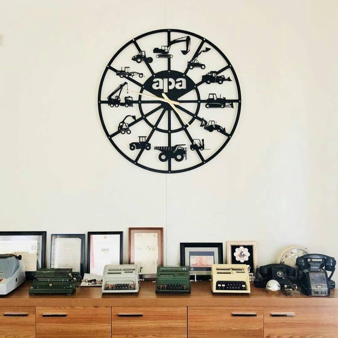 Custom Wall Clock With Company Logo, Large Wall Clock, Personalized ...