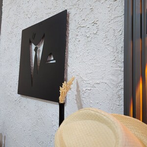 Masculine Metal Wall Art, Gift for Men, Man Cave Wall Art, Living Room ...