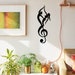 Treble Clef Metal Wall Art, Metal Wall Decor, Music Room Metal Wall Art ...