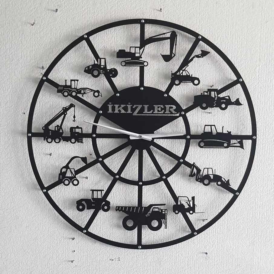 Custom Wall Clock With Company Logo, Large Wall Clock, Personalized ...