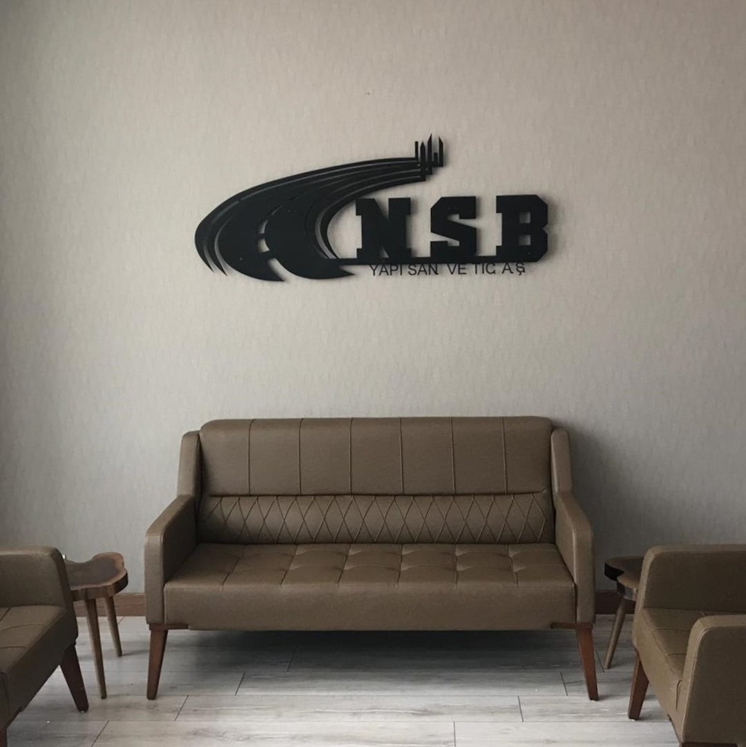 Custom Metal Wall Art, Metal Office Wall Decor, Custom Wall Sign ...