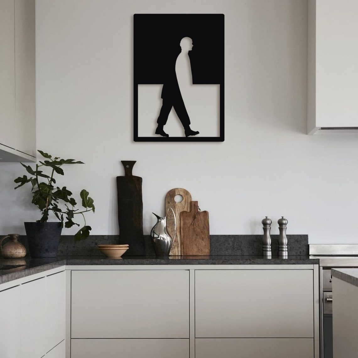 Man Wall Art Modern Wall Decor Black Man Cave Wall Decor - Etsy