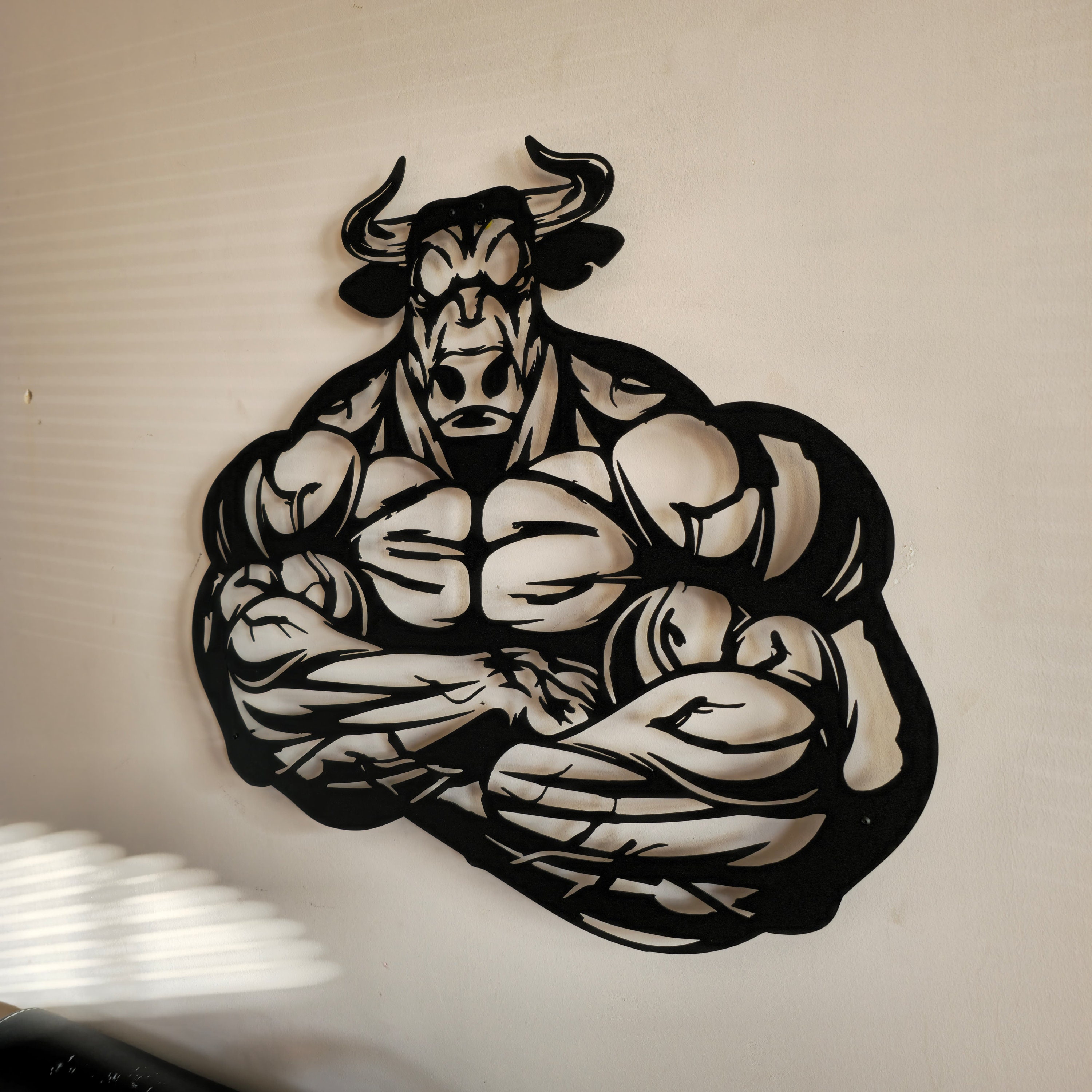 Bull Metal Wall Art, Metal Wall Decor, Bullfighting Figure, Bull ...