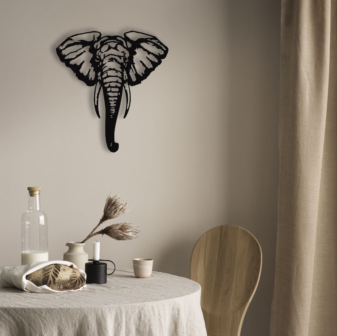 Elephant Wall Art Metal Elephant Sign Metal Wall Decoration - Etsy