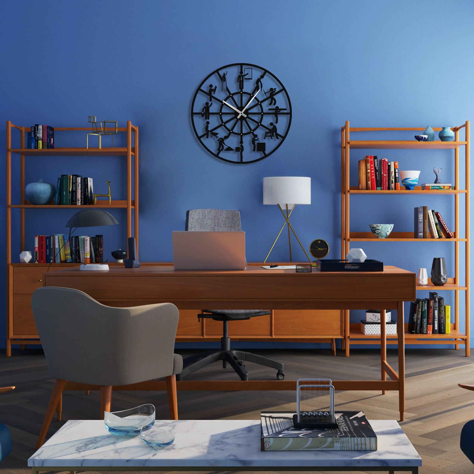 Metal Wall Clock for Engineers, Engineer Workstation Decor, Engineer ...