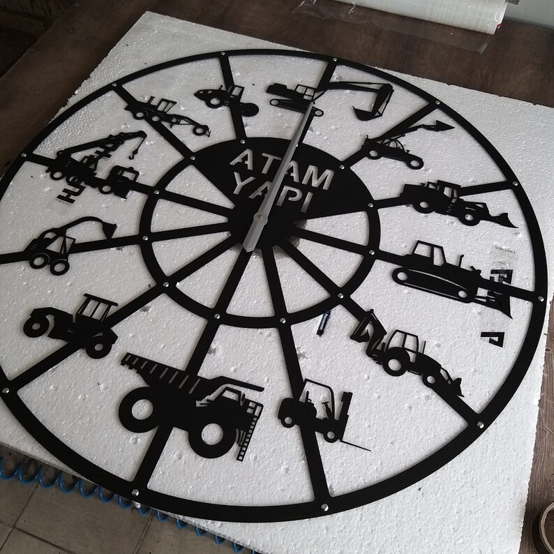 Custom Wall Clock With Company Logo, Large Wall Clock, Personalized ...