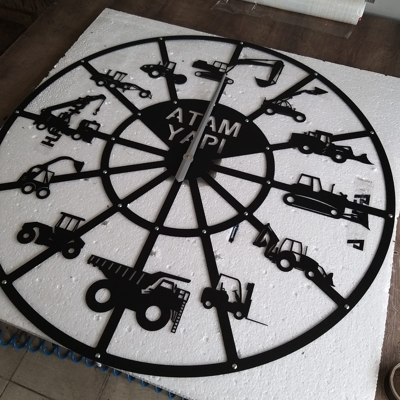 Custom Wall Clock With Company Logo, Large Wall Clock, Personalized ...