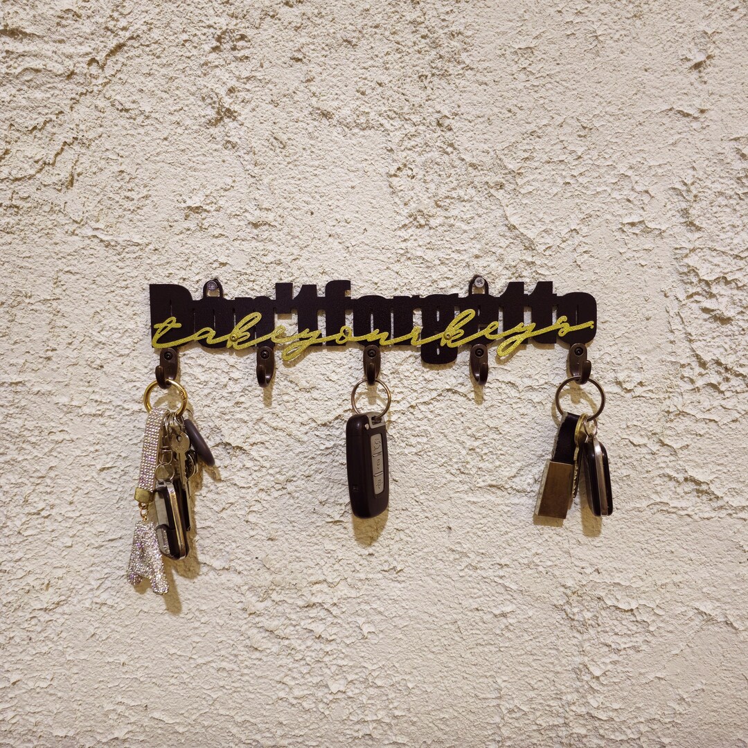 Modern Metal Key Holder for Wall, Entryway Key Organizer, Industrial ...