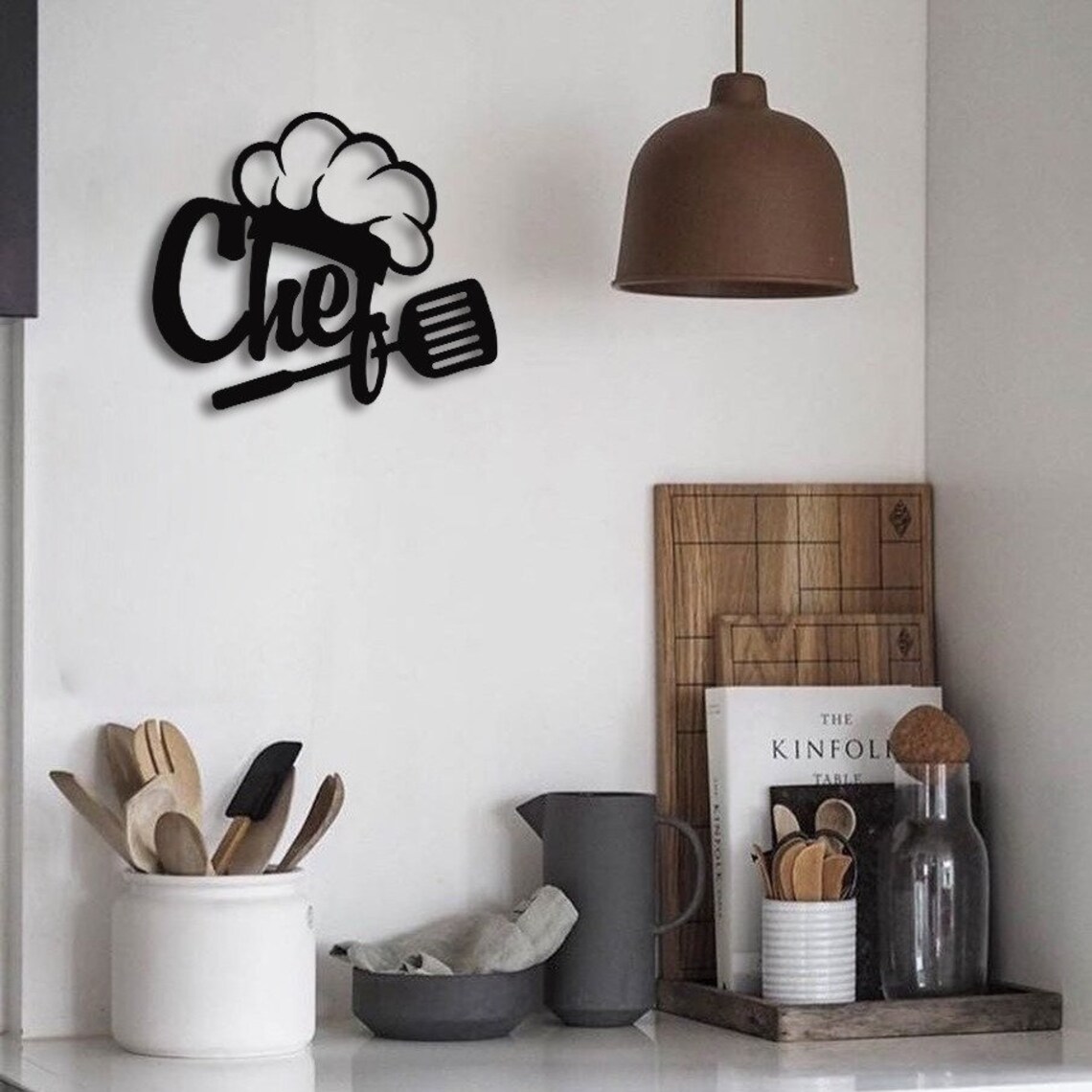 Kitchen Metal Wall Art Kitchen Gift Chef Hat Metal Wall - Etsy