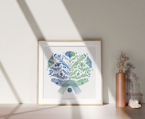Handmade Limited Edition Reproduction Print Fine Art MOTHER EARTH Art ...