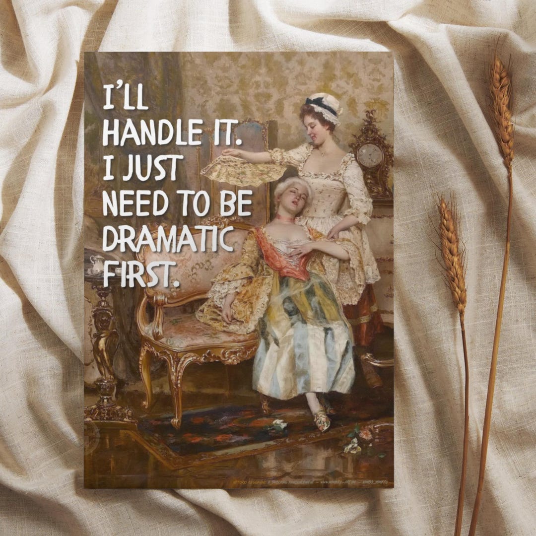 Dramatic First - Art Memes: Old Paintings in a New Look - A4 or A5 on ...