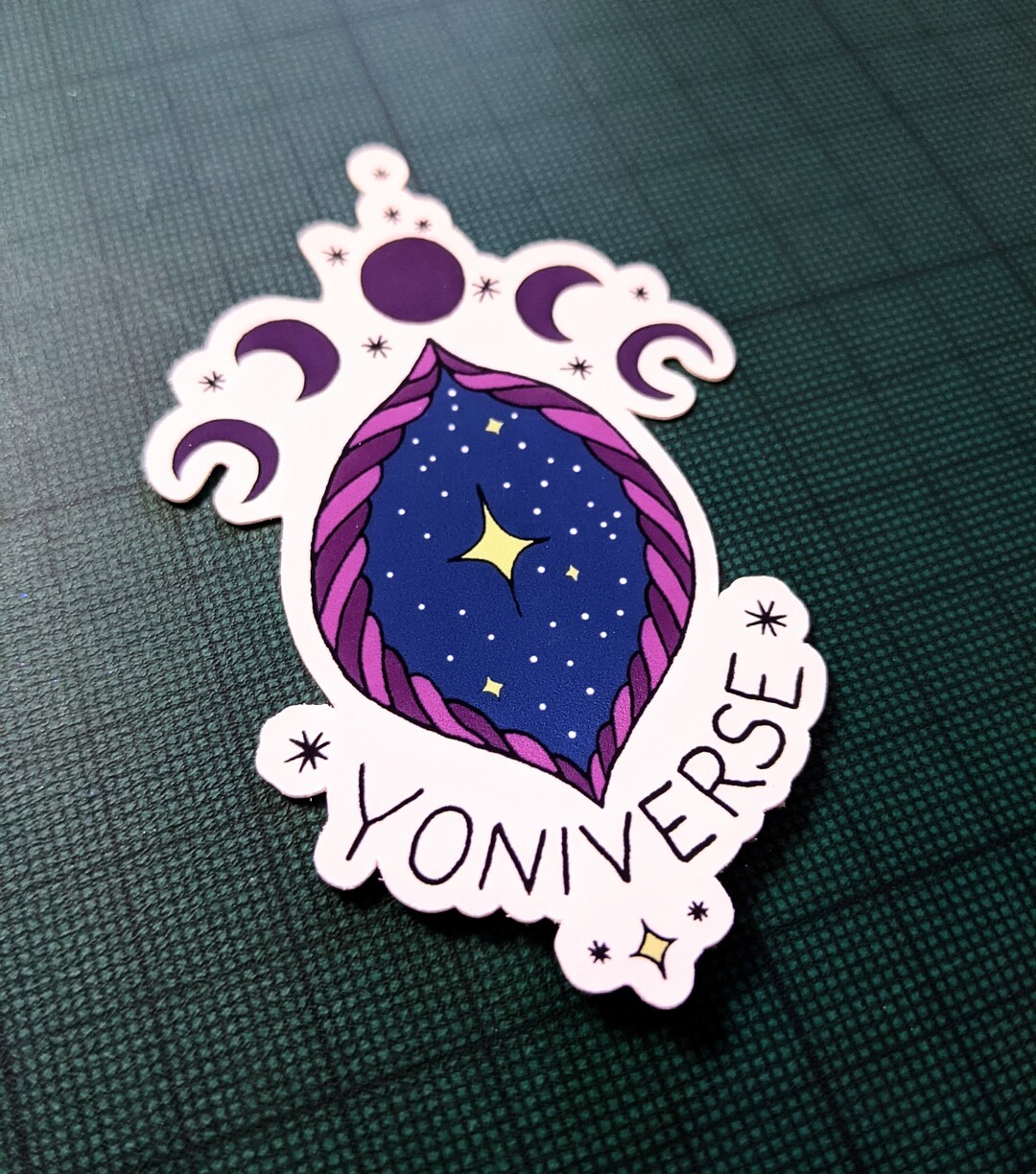Yoniverse Yoni Vulva - Feminist Stickers | Show Your Message | Support ...