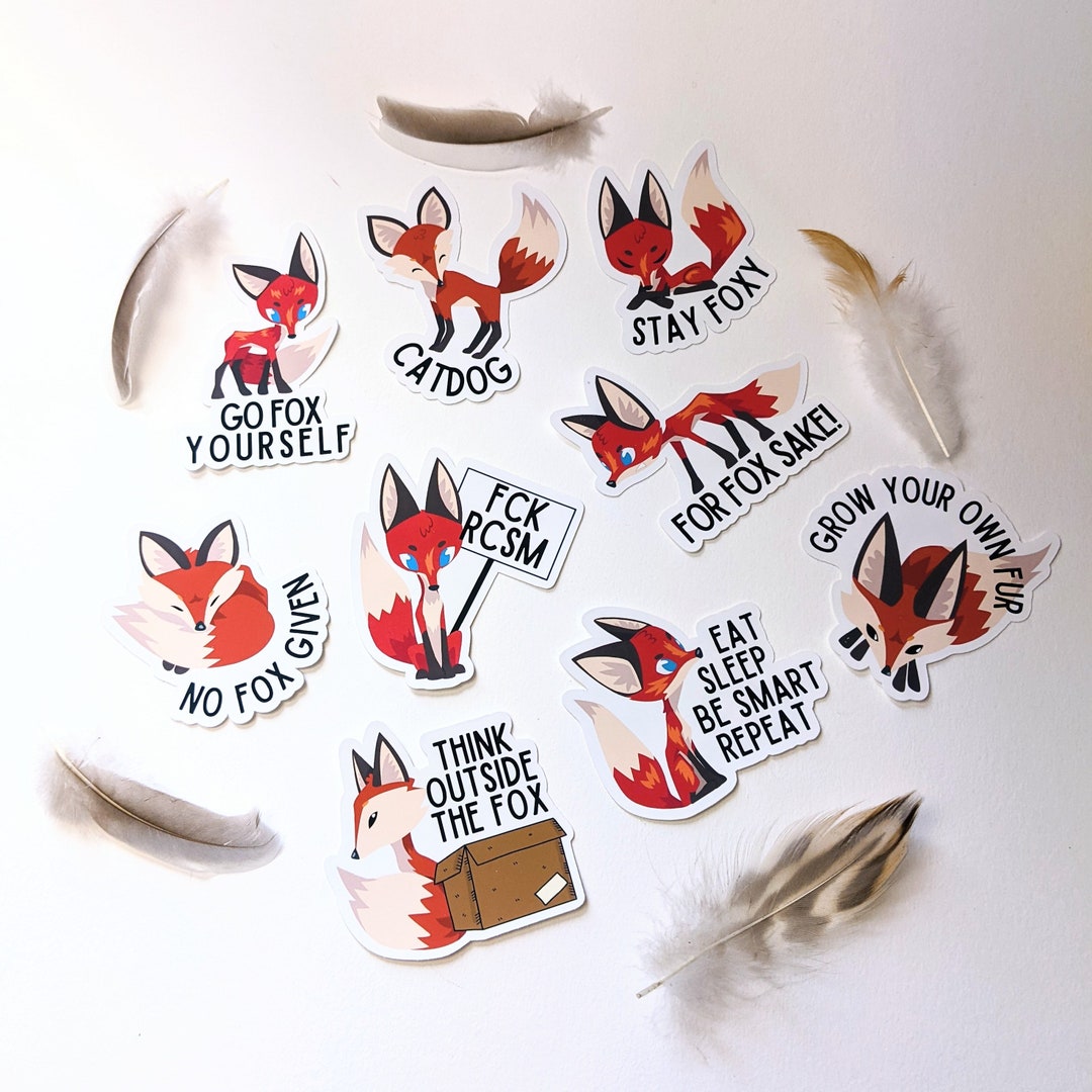 The Ultimate Foxy - Sticker - Set - Wholesome Sticker | Cute Supportive ...
