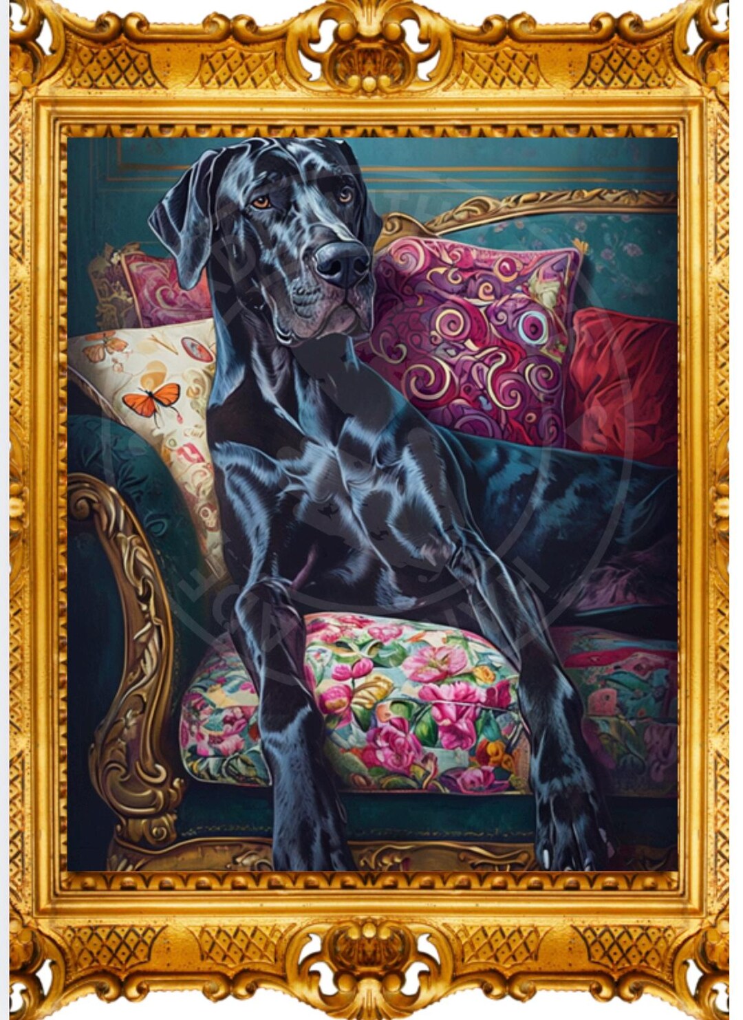 A4 Poster of a Stunning Example of the Regal Great Dane - Etsy