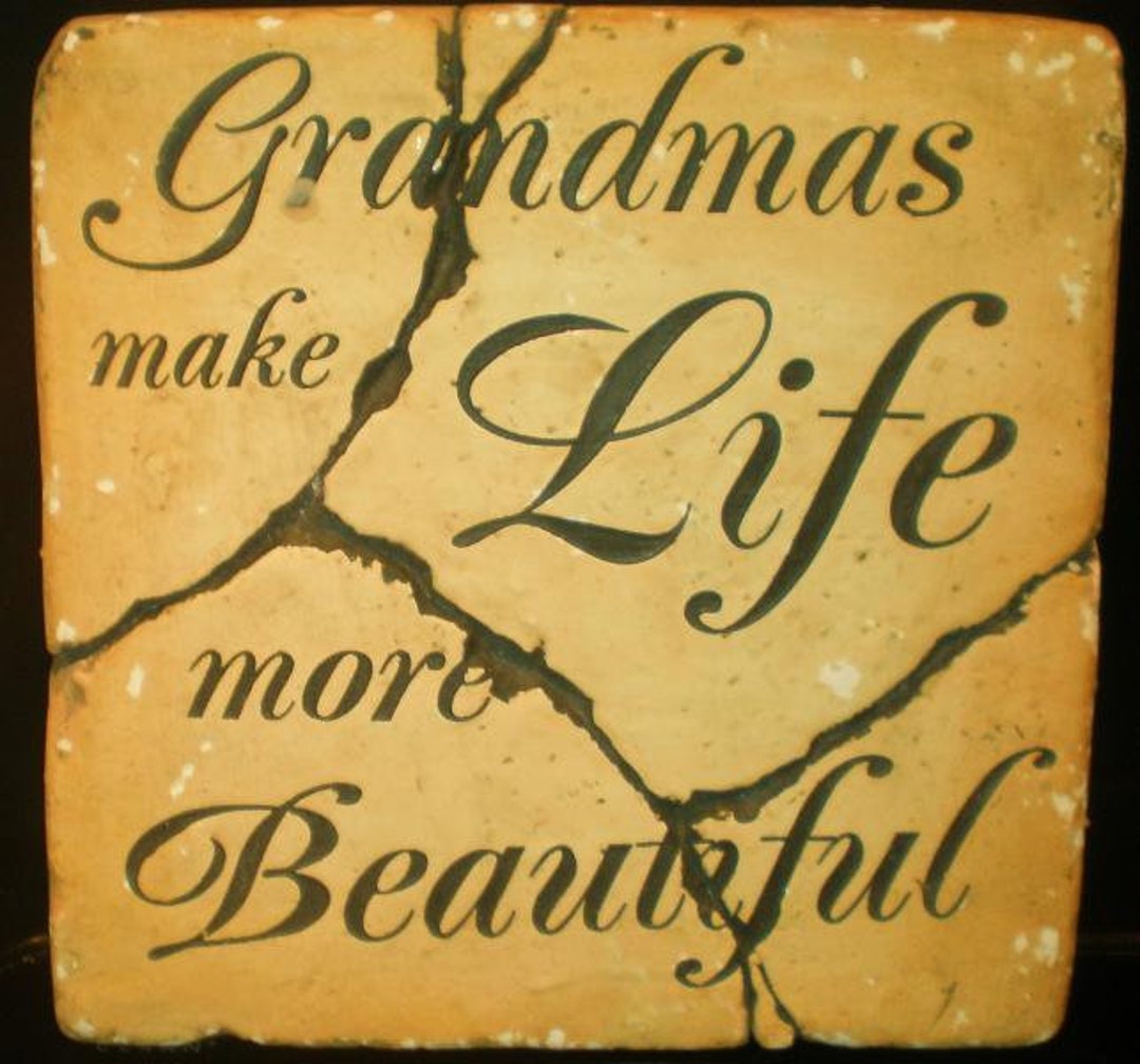 Latex Mould Form Making This Lovely Grandma Stepping Stone/wall Tile - Etsy