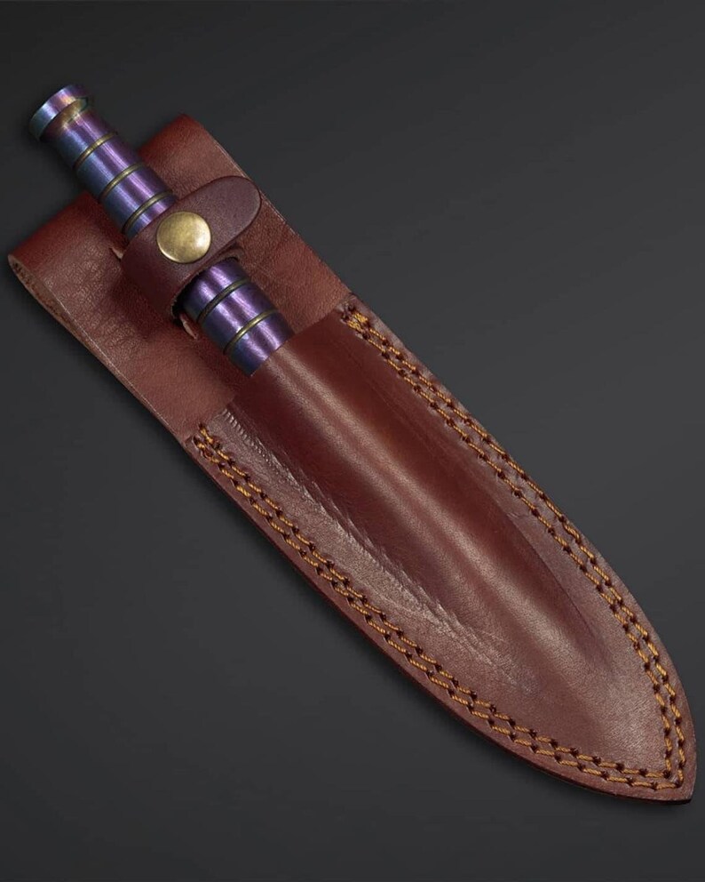 D2 Steel Tri Dagger/ Spikes With Beautiful Handle Included Leather ...
