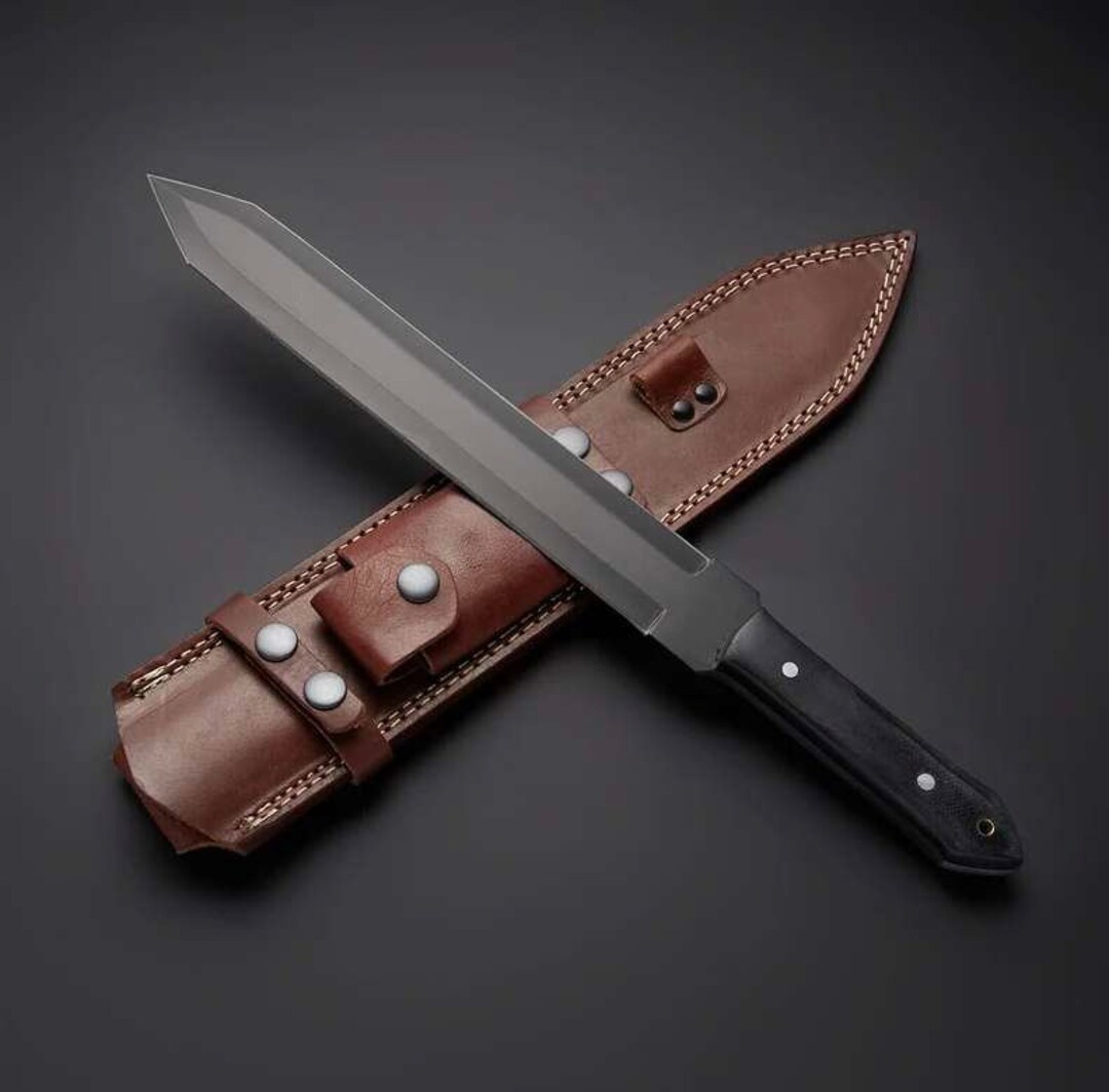 D2 Steel Short Dagger Sword With Beautiful Micarta Handle Included ...