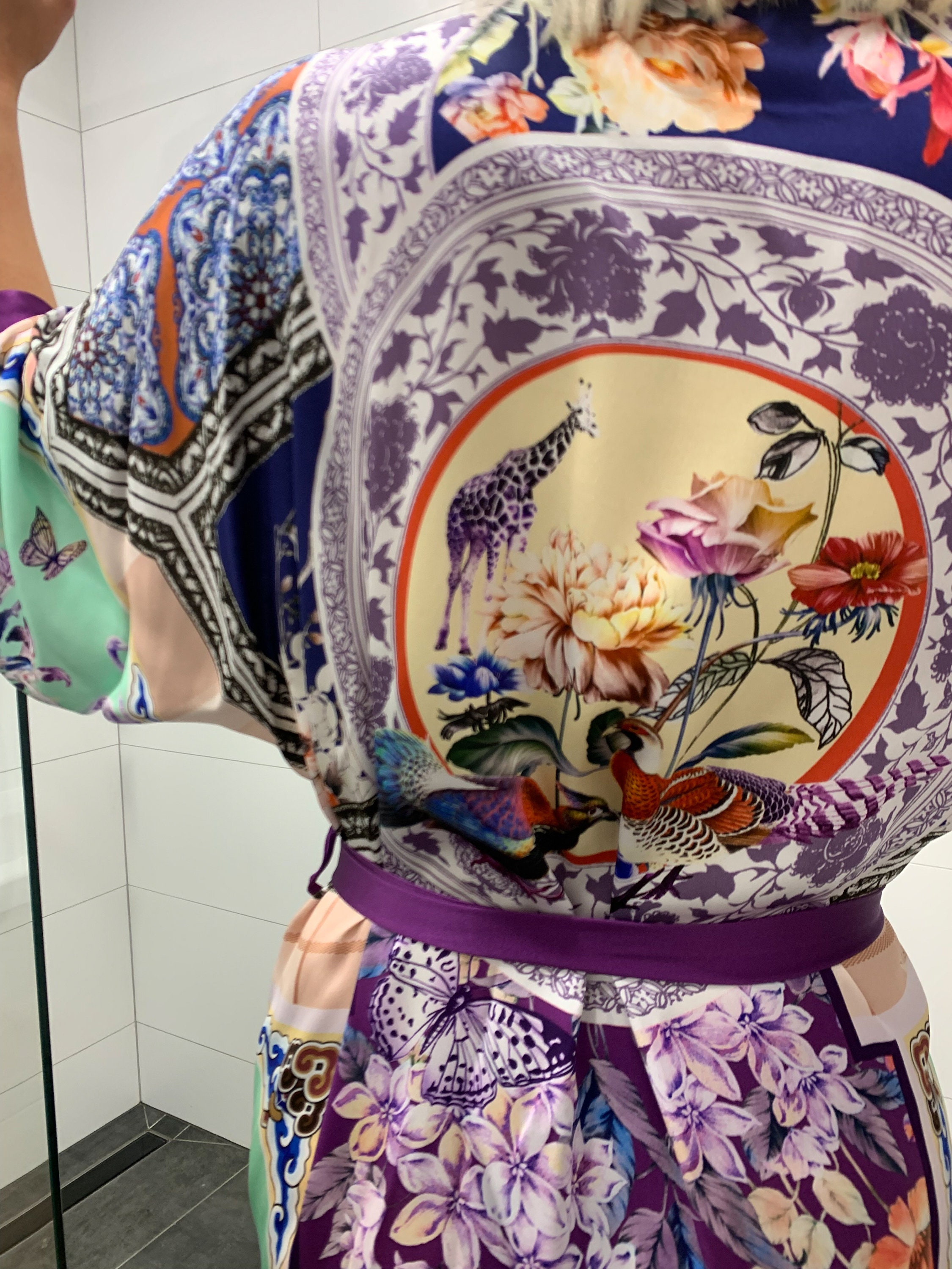 Túnica de seda Emichō Regalo nupcial Túnica de seda kimono Ropa de ...