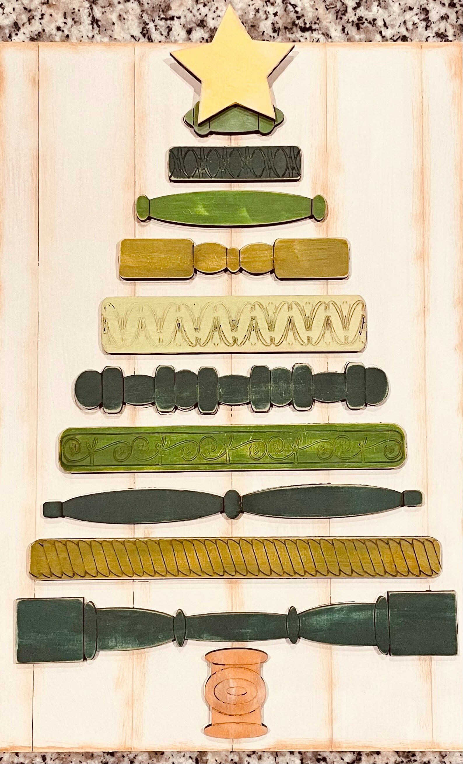 Christmas Tree Spindle Spindle Art Spindle DIY Christmas - Etsy