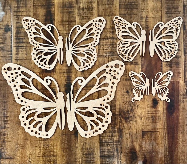 3D Butterflies | Butterfly | Sping | Butterfly Cutout | Wreath ...