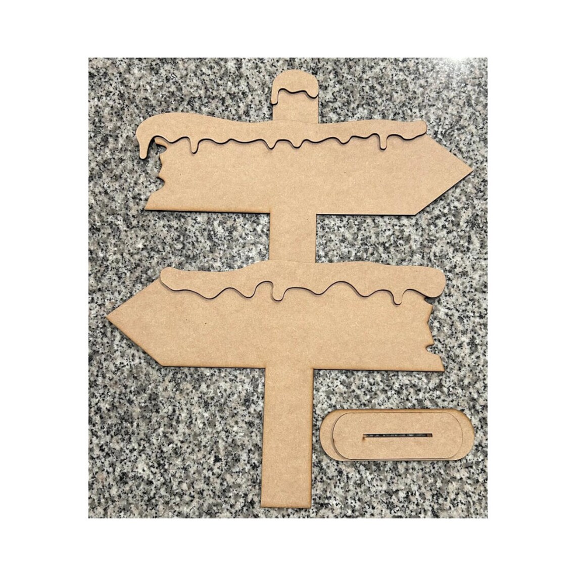 Christmas Directional Signs Signs With Snow Arrow Sign - Etsy