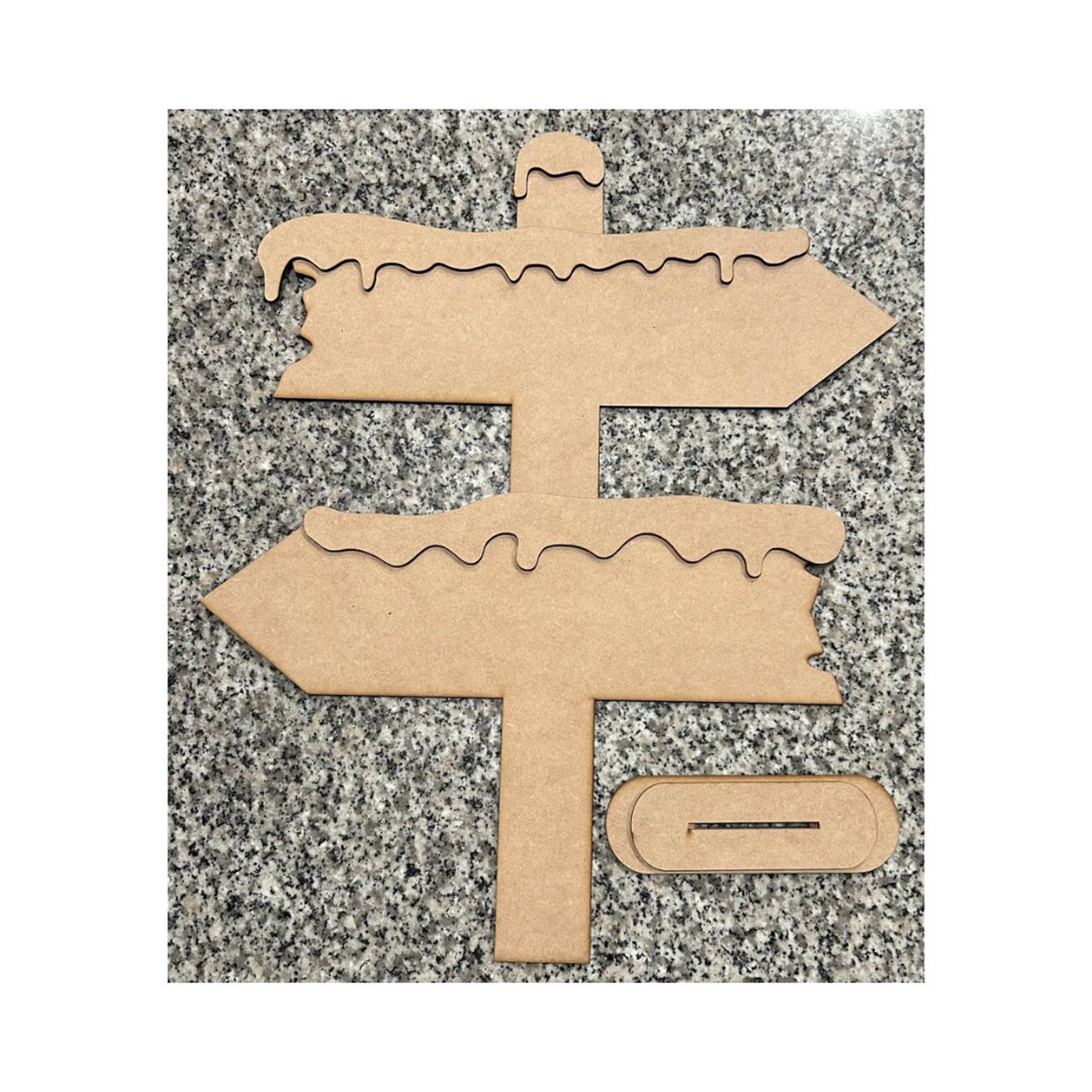 Christmas Directional Signs Signs With Snow Arrow Sign - Etsy