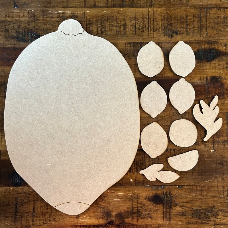 Lemon Wood Cutout - Etsy