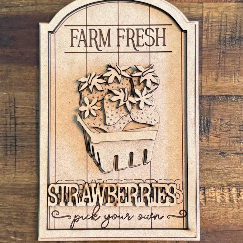 Strawberry Farm Sign - Etsy