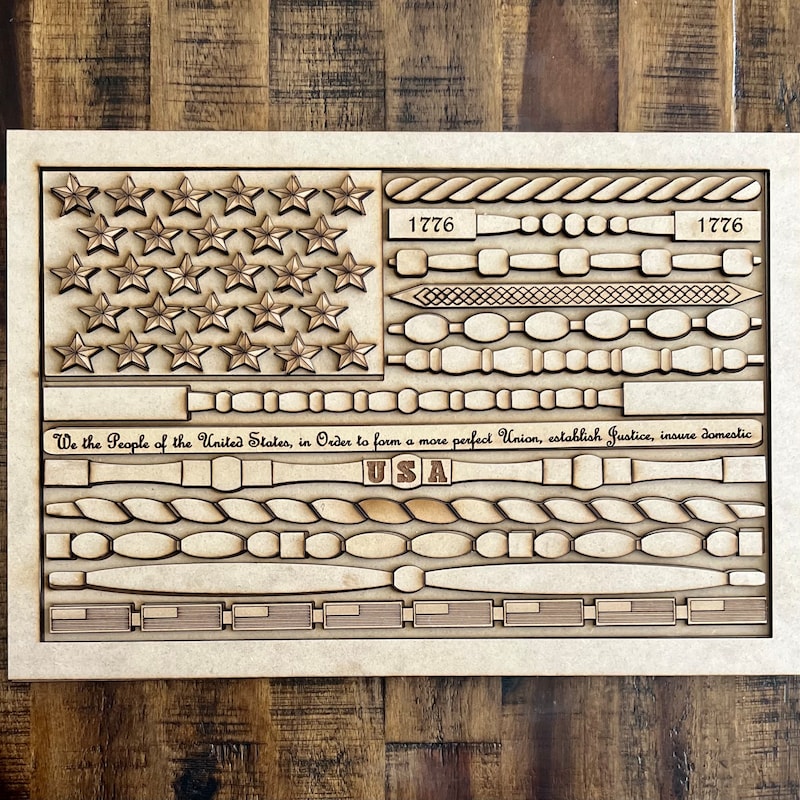American Flag Mdf - Etsy
