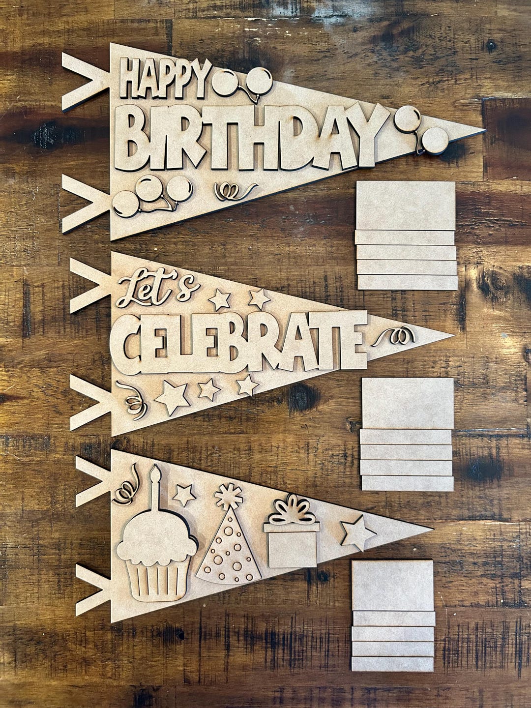 Happy Birthday Interchangeable Pennant Banner | Pennant Banner ...