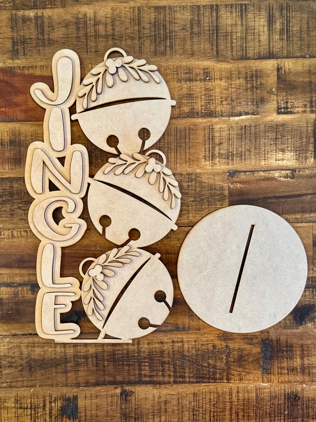 Vertical Jingle Word Block | Christmas Bells | Christmas Decor | Word ...