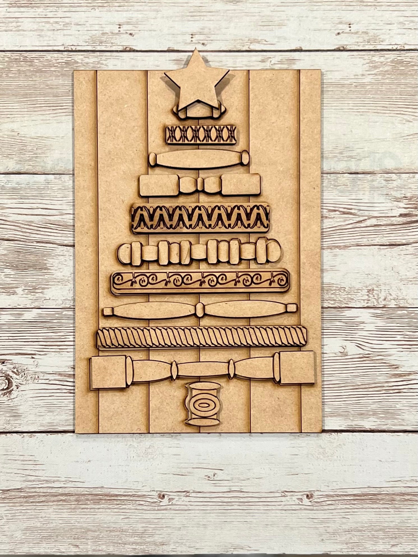 Christmas Tree Spindle Spindle Art Spindle DIY Christmas - Etsy