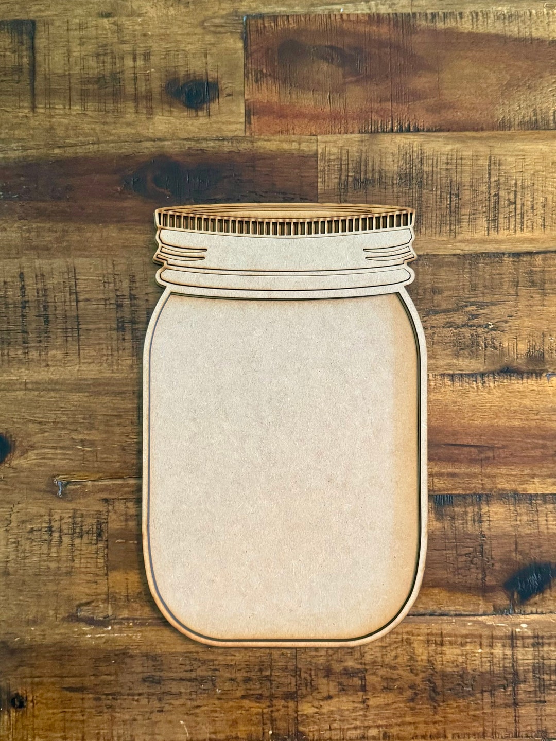 Mason Jar Small | With Border | Jar Cutout | Mason Jar Cutout - Etsy