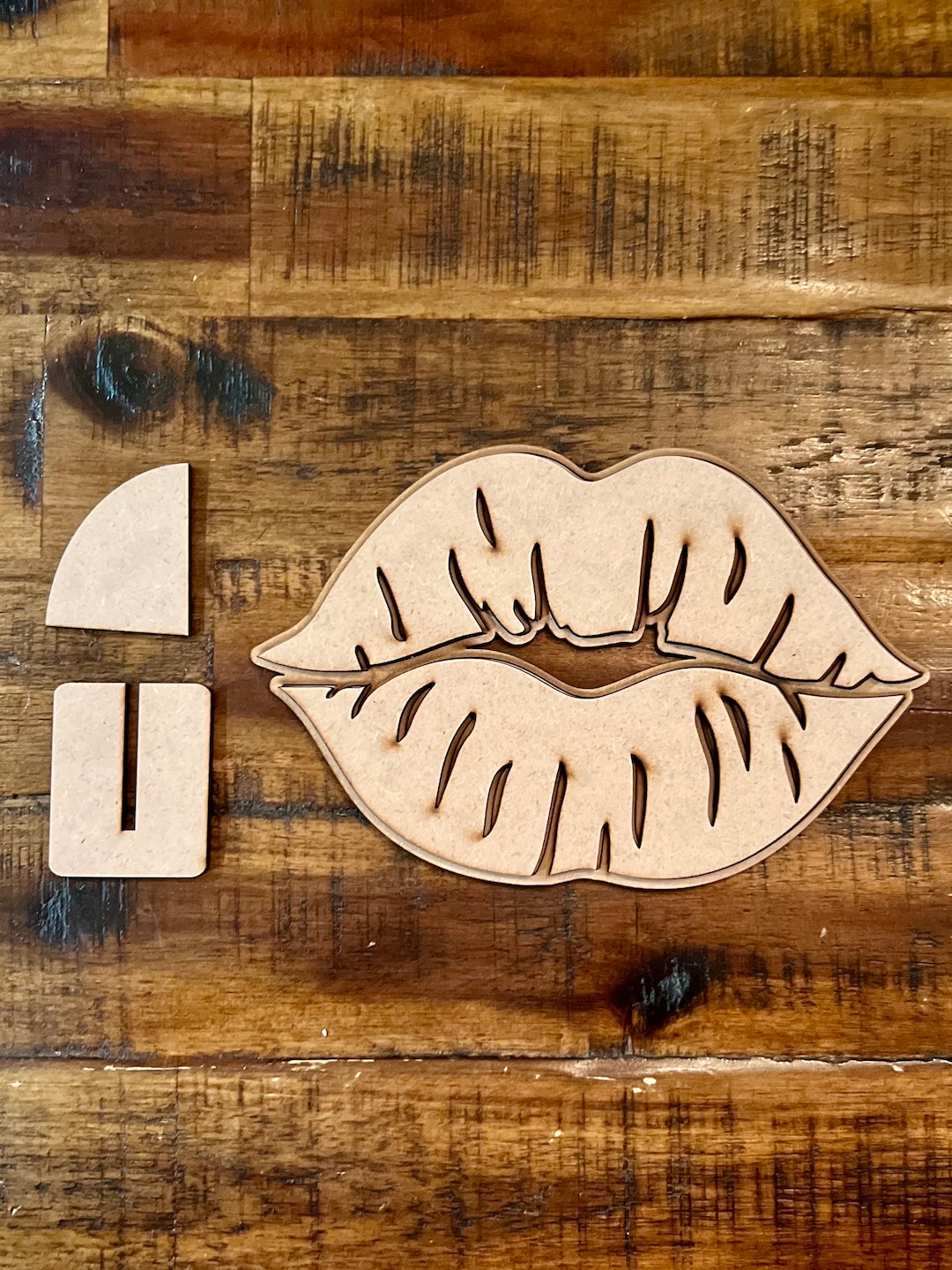 Standing Lips Lips Cutout Valentine Kisses 3D Lips Laser Cutout Lips - Etsy