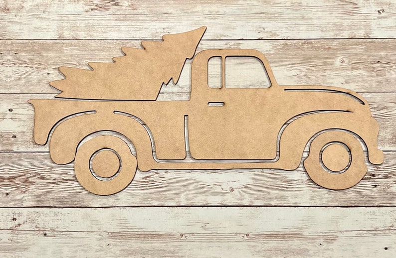 Vintage Christmas Truck | Truck | Red Truck | Christmas | Unpainted - Etsy