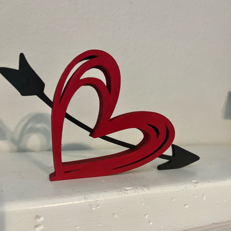 Standing Heart - Etsy