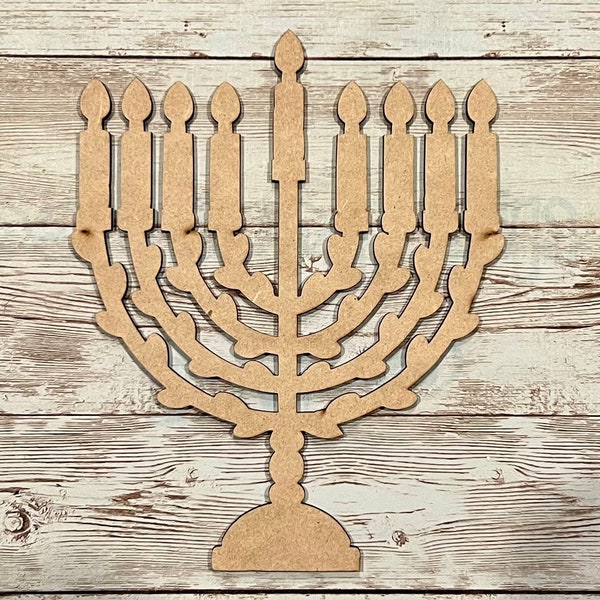 Wood Menorah - Etsy