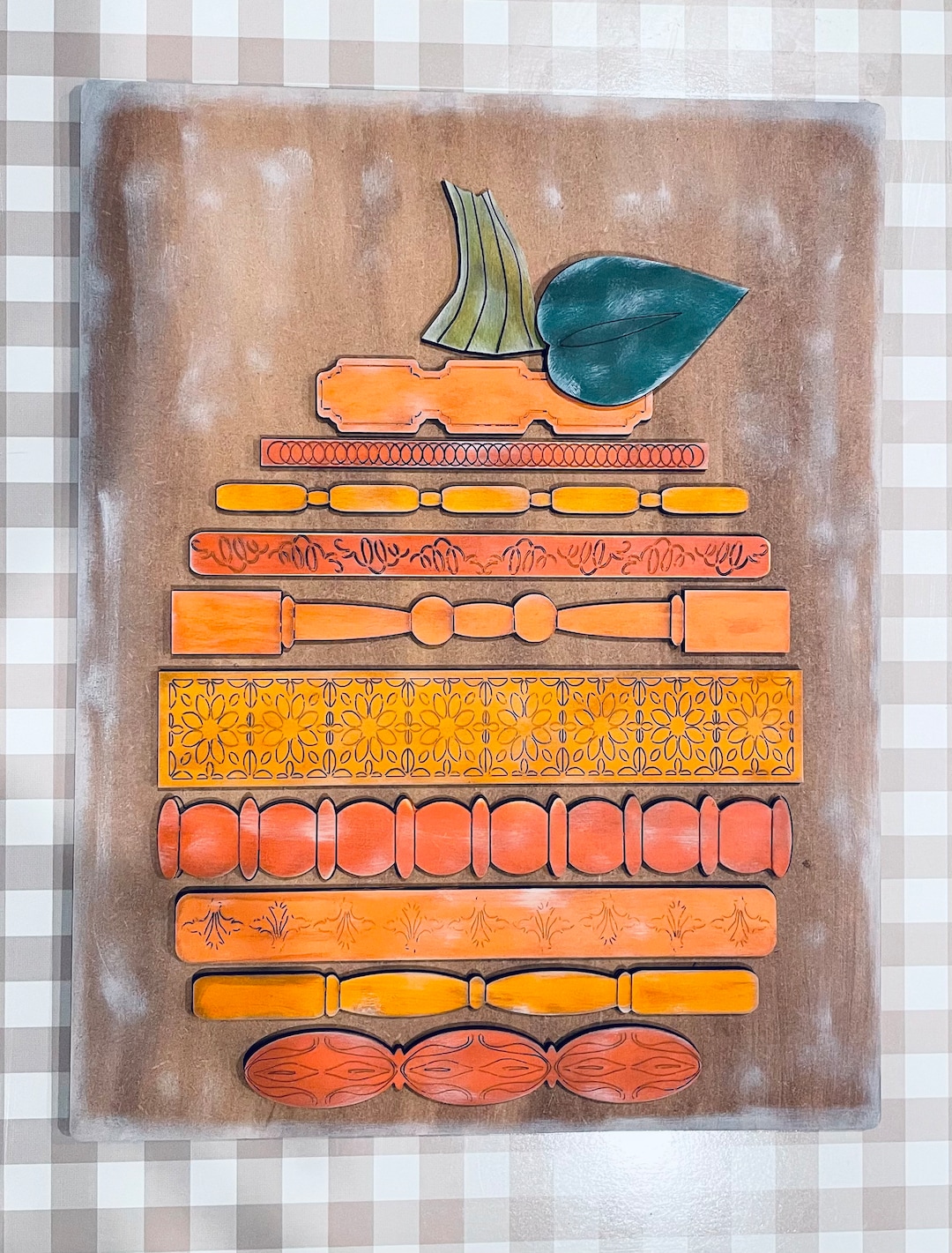 Tall Pumpkin Spindle | Spindle Art | Spindle DIY | Pumpkin | Fall ...