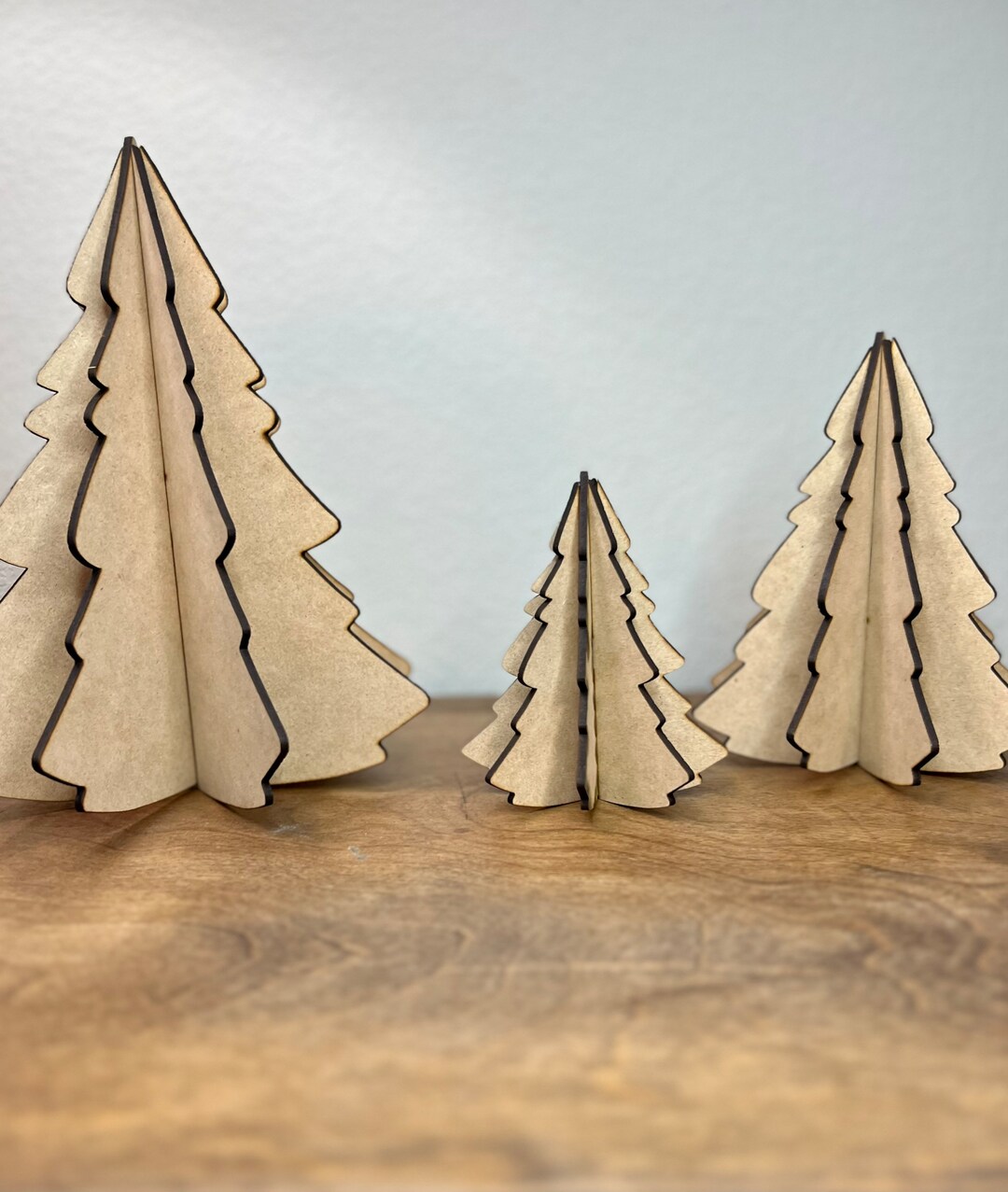 3D Trees | 3 Sizes | Standing Trees - Etsy