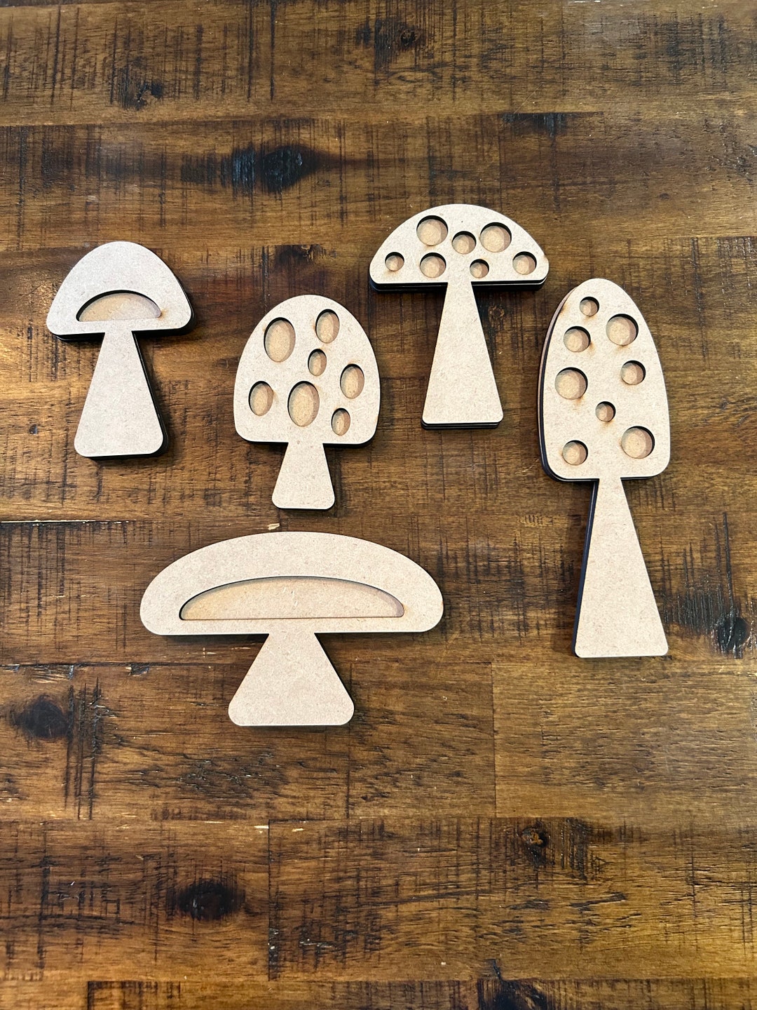 Standing Mushrooms | Mushroom DIY Kits | Laser Cut Mushrooms - Etsy