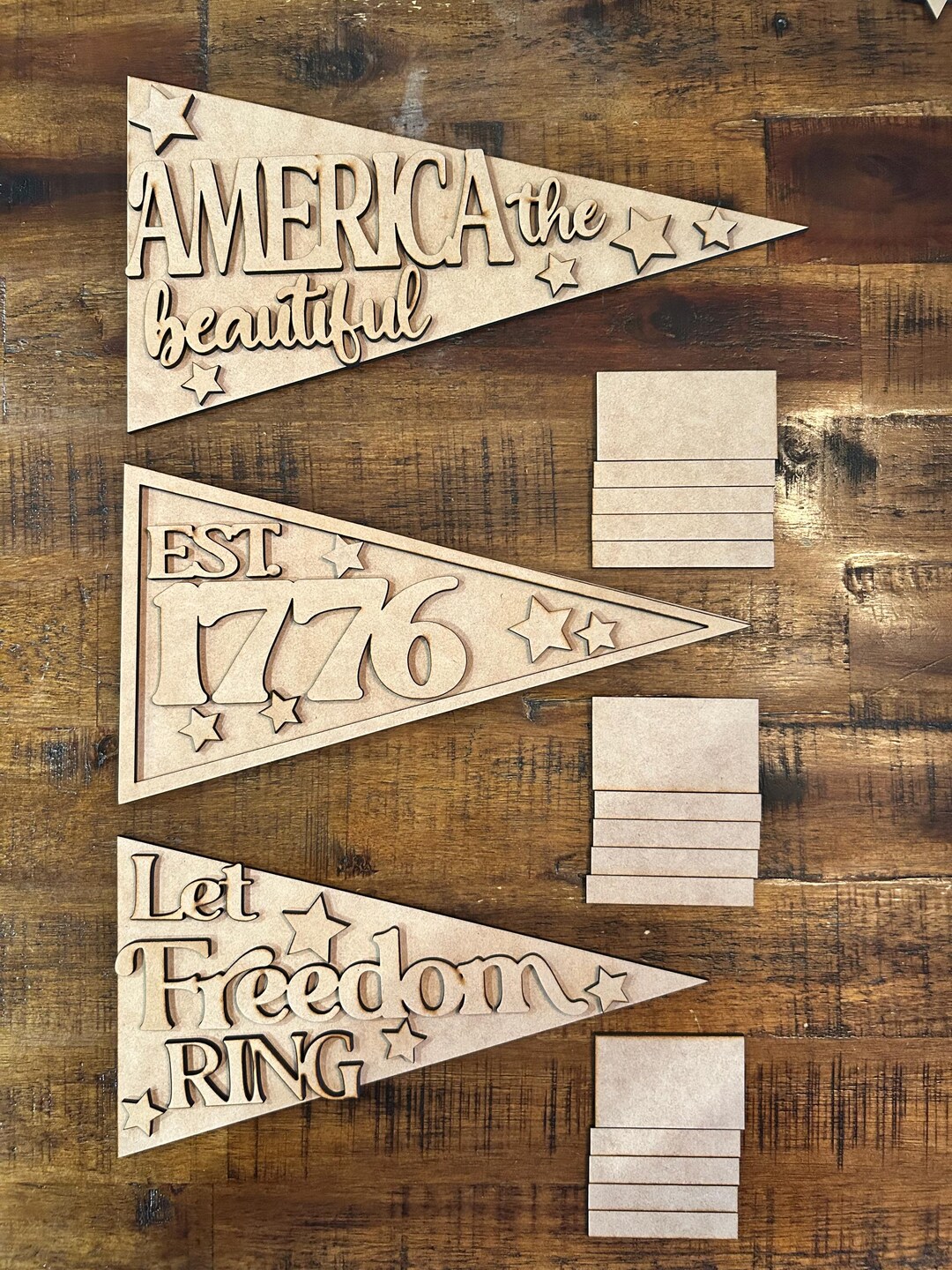 1776 Interchangeable Pennant Banner | Pennant Banner Attachment - Etsy