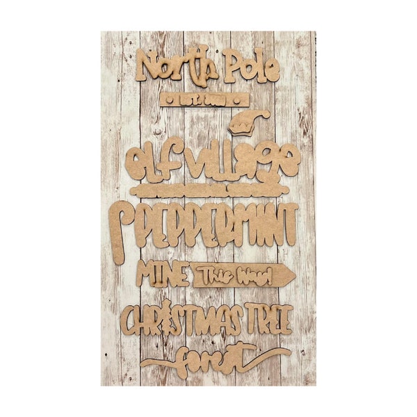 Elf Directional Sign - Etsy