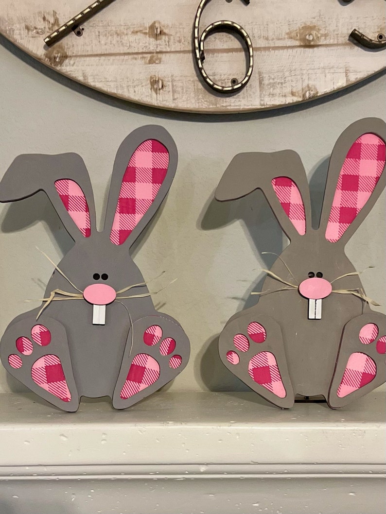 Bucktooth Bunny Standing Bunny Bunny Cutout Easter Decor - Etsy