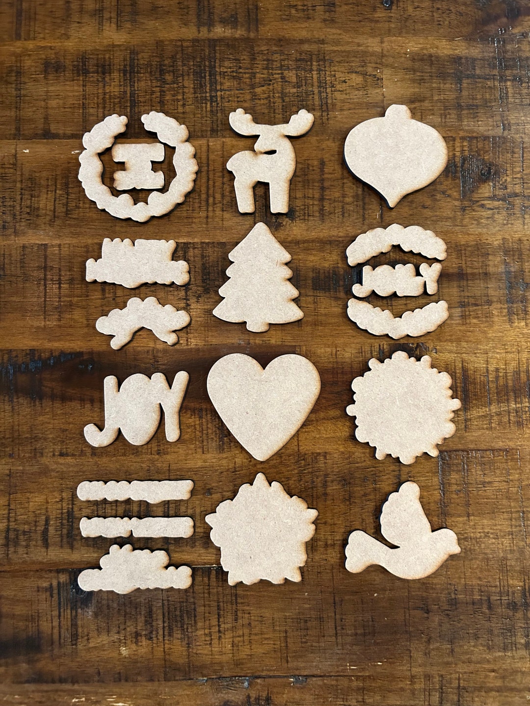 Oh so Bright Minis | Mini Cutouts | Jolly | Happy Holidays | Peace on ...